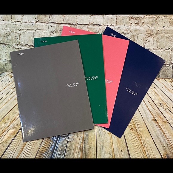 Mead | Office | Mead Five Star Two Pocket Folders Set Of 4 Heavy Duty ...